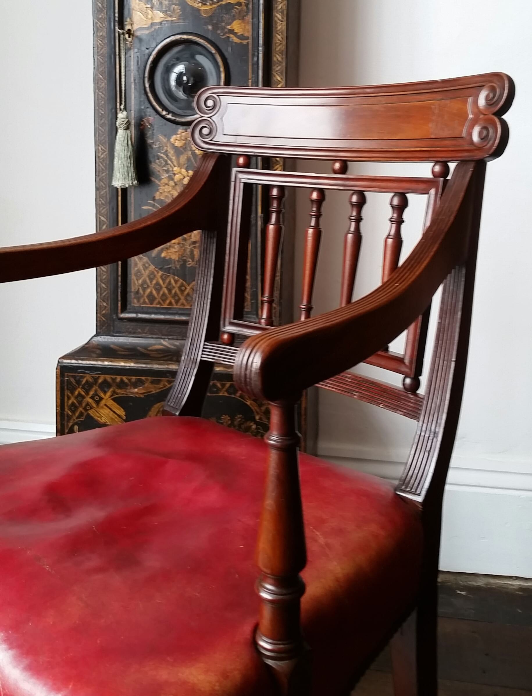 Regency elbow chair attributed to Gillows c 1815 - Warwick Oakman