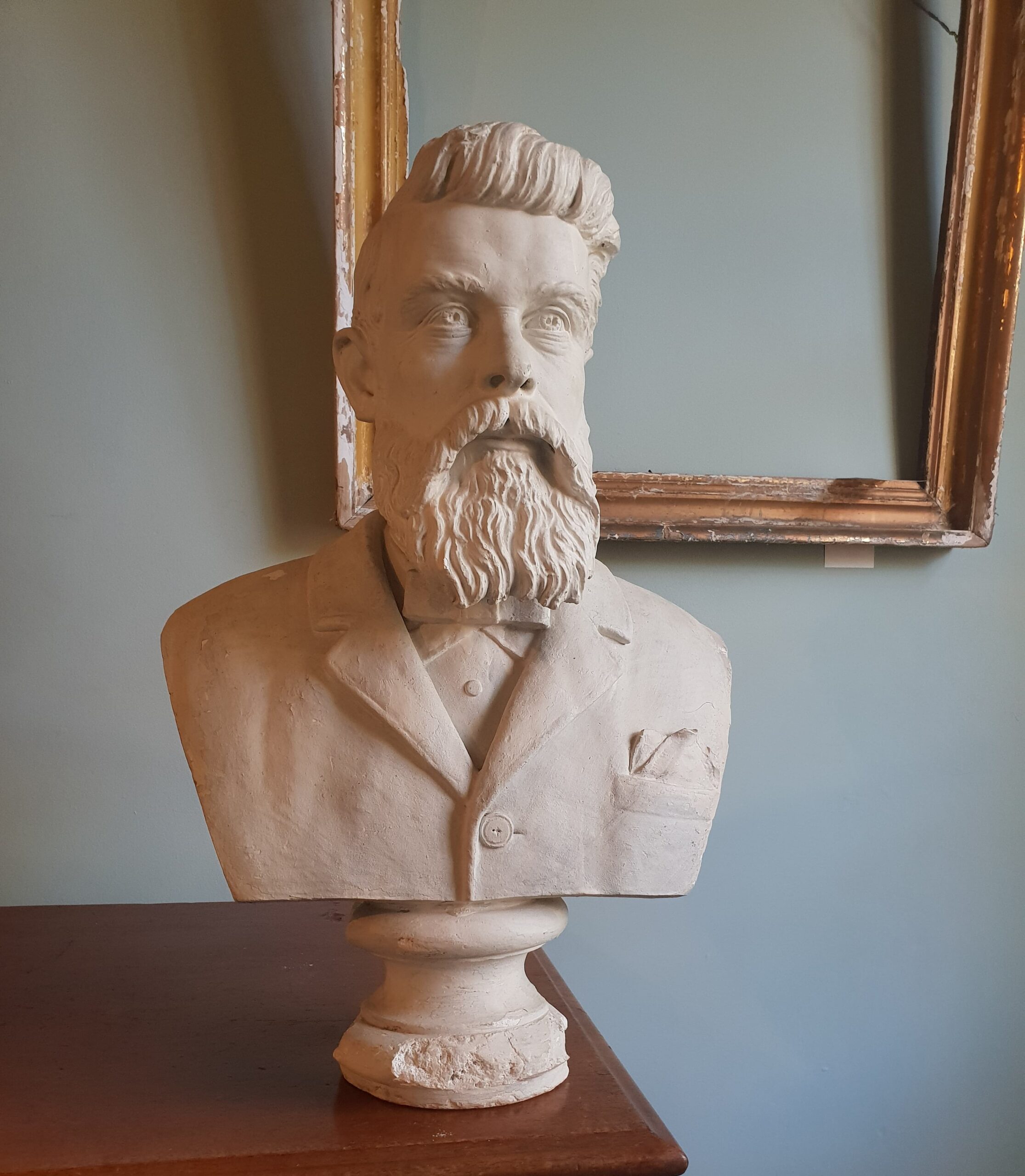 Australian plaster library bust c 1870. - Warwick Oakman