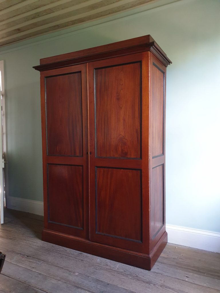 Tasmanian Colonial period Grecian cedar wardrobe c 1830 - Warwick Oakman