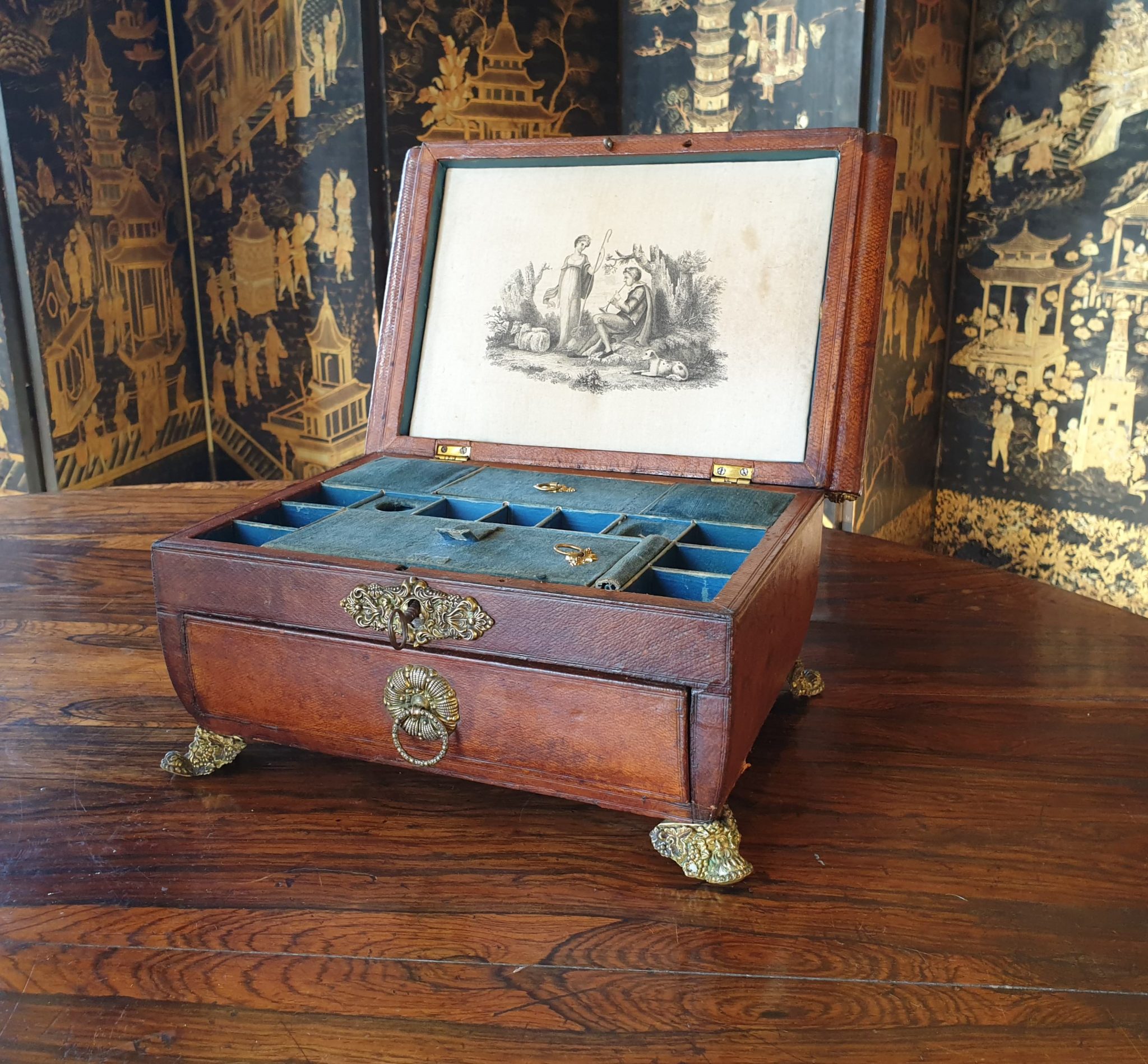Regency sewing box c 1820 - Warwick Oakman