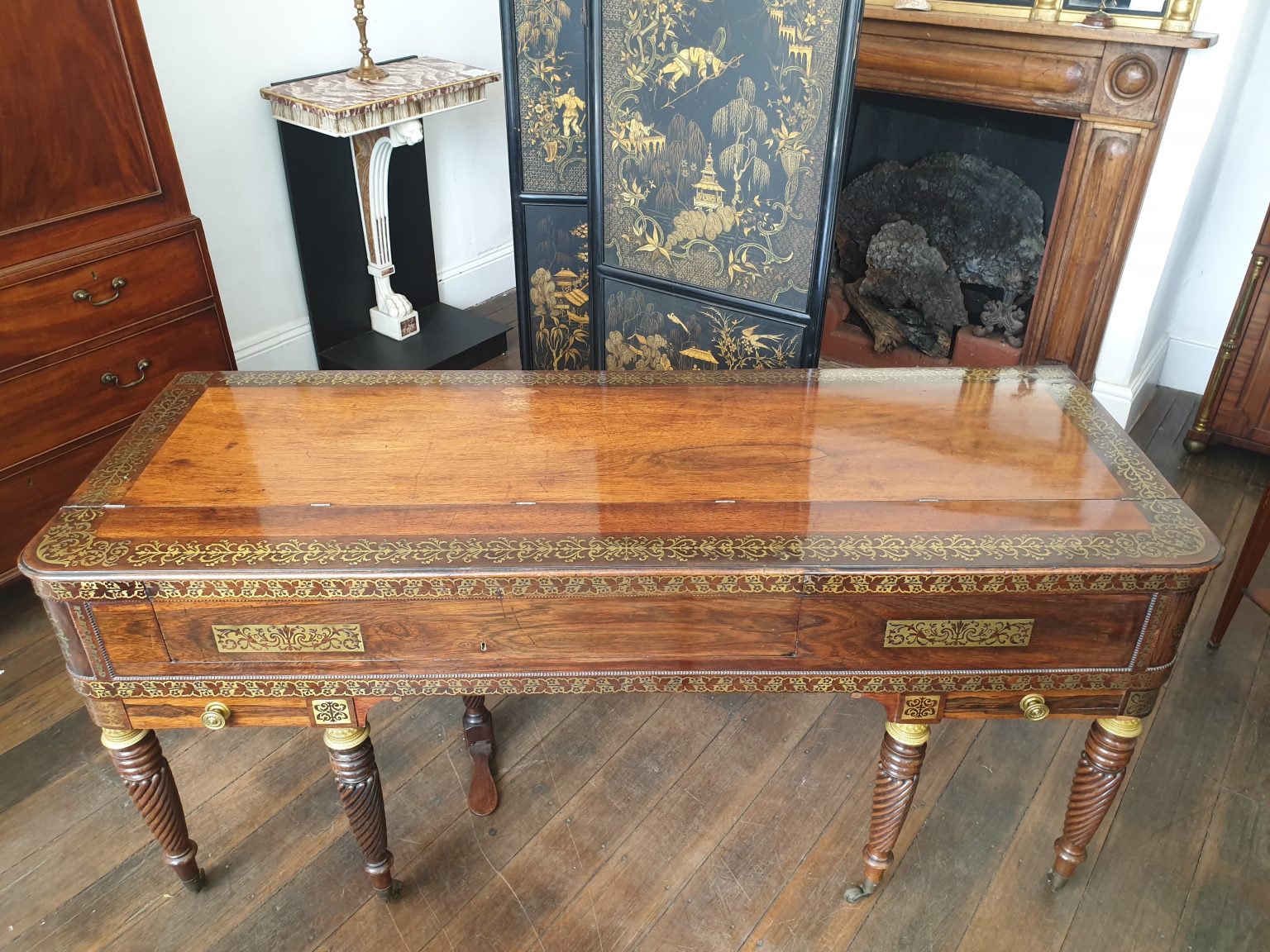 Regency Piano Forte by Isaac Mott c1817 - Warwick Oakman