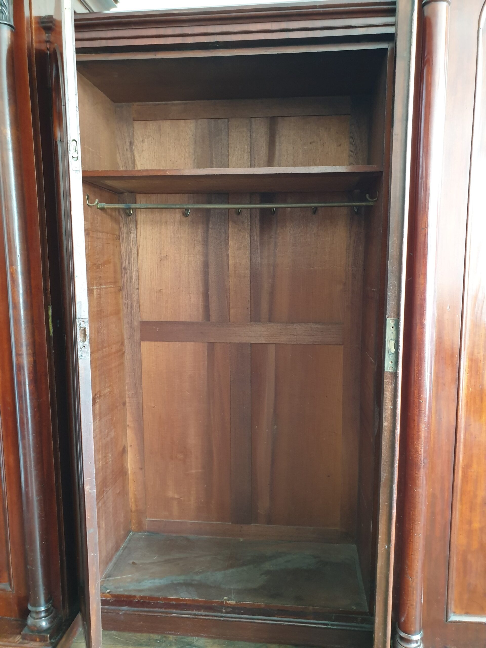 Australian Colonial Cedar Egyptian Wing Wardrobe c1840 - Warwick Oakman