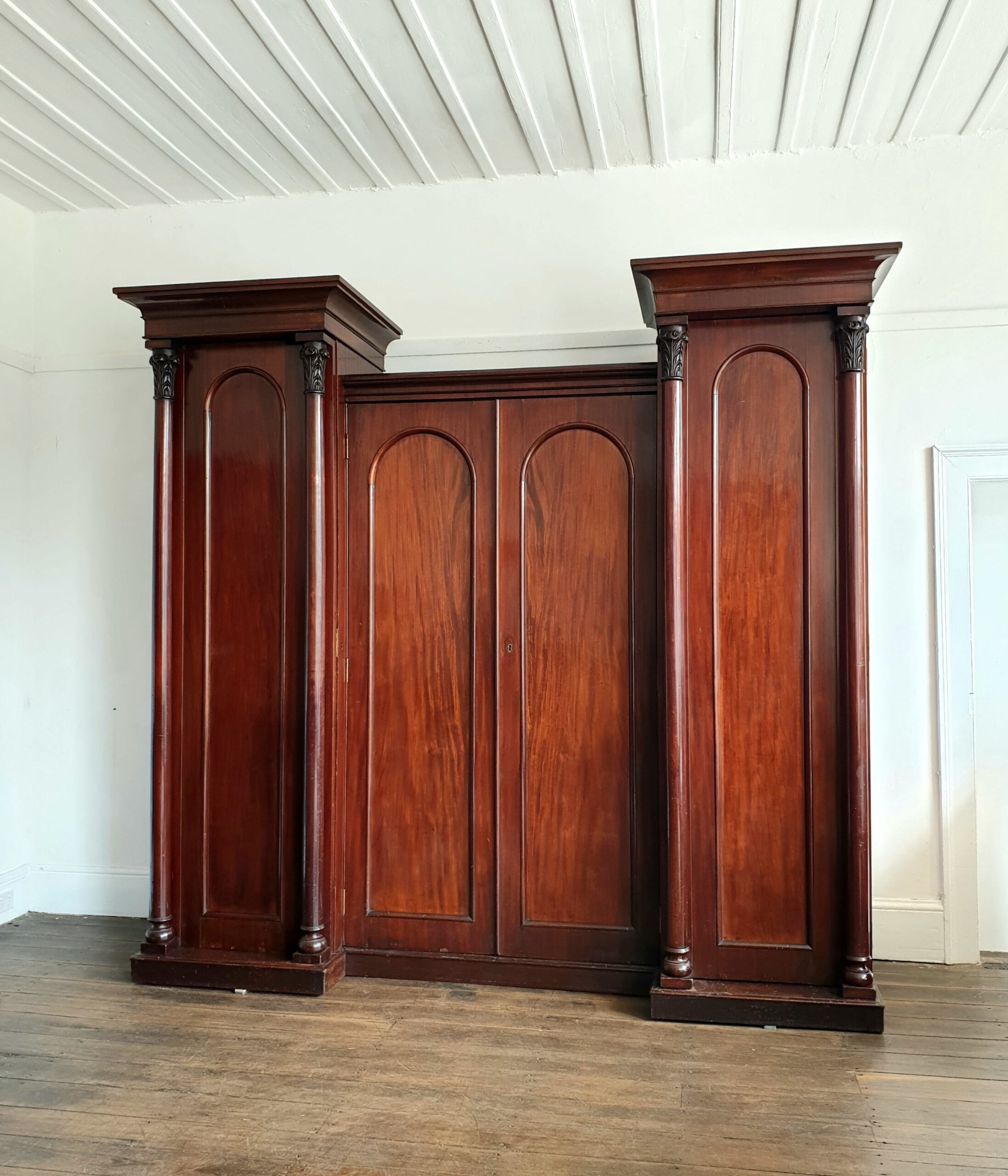 Australian Colonial Cedar Egyptian Wing Wardrobe c1840 - Warwick Oakman