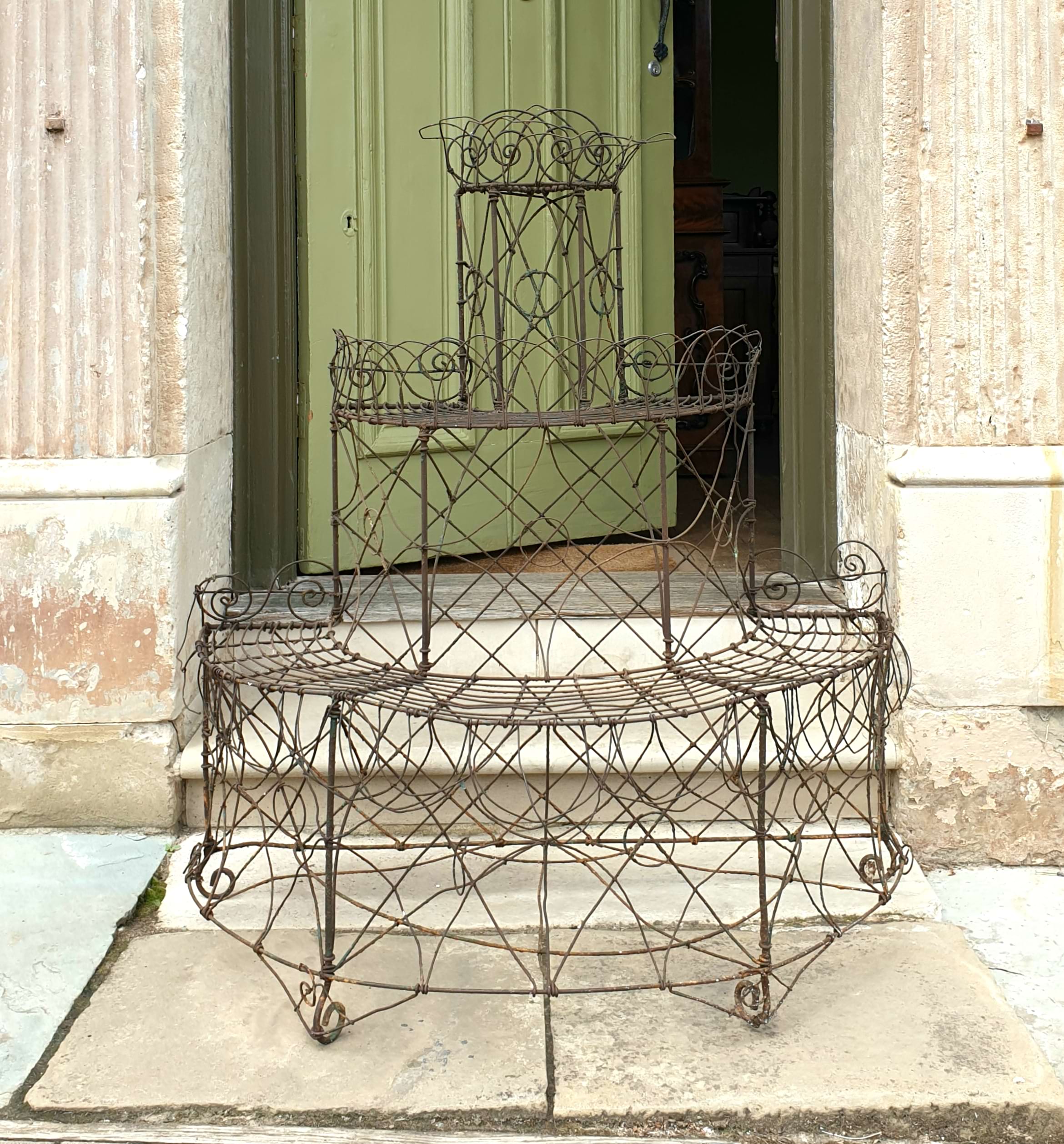 Victorian Wire Plant Stand c1880 - Warwick Oakman