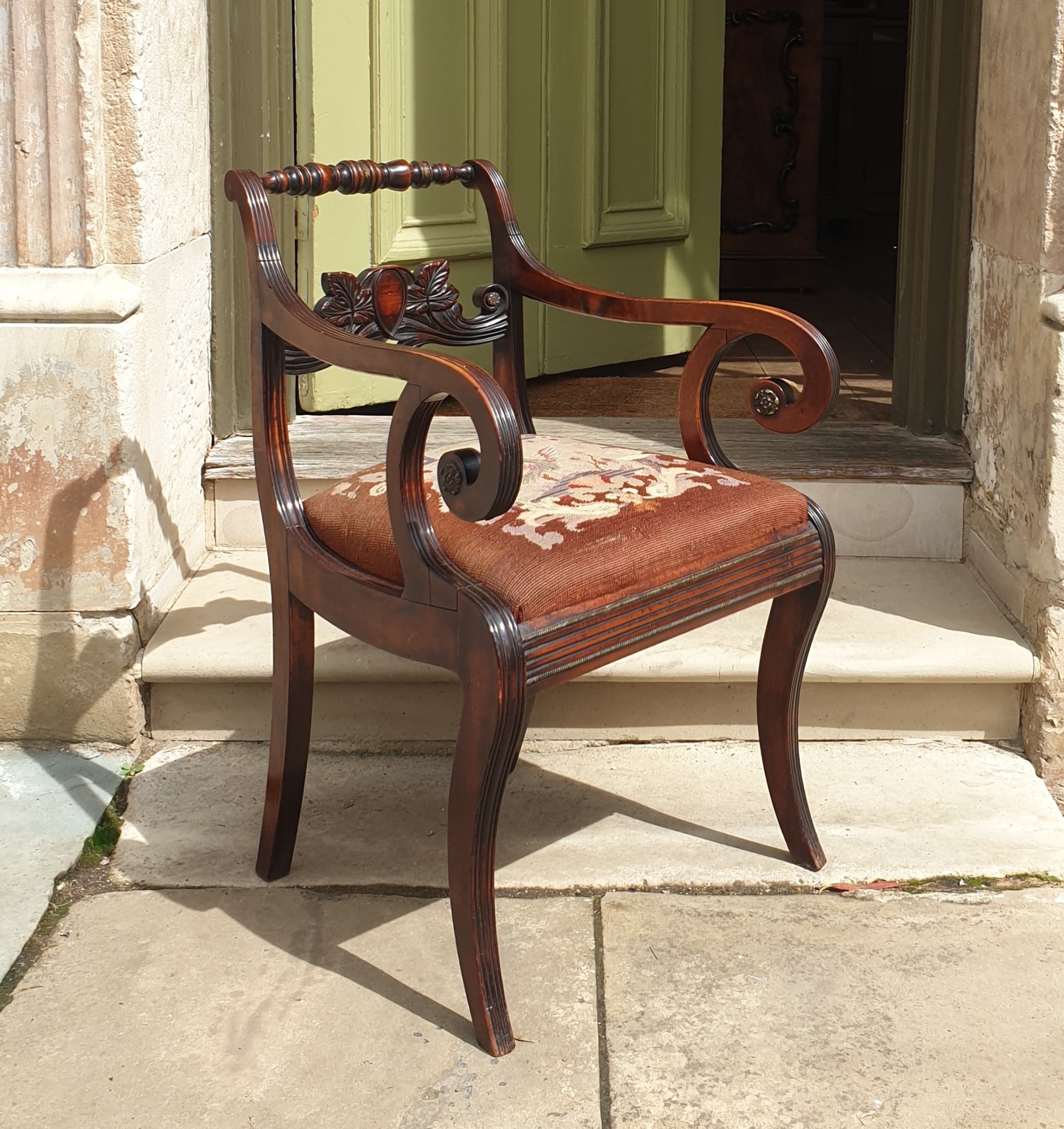 Regency Grecian Chair c 1810 - Warwick Oakman